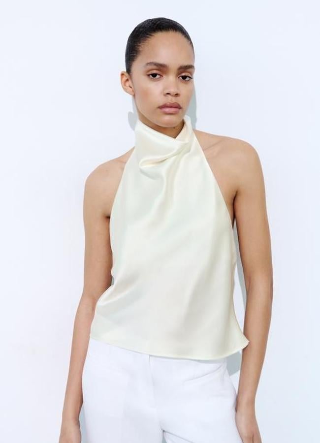 Tops halter muy elegantes para elevar tus looks de Navidad | Mujerhoy
